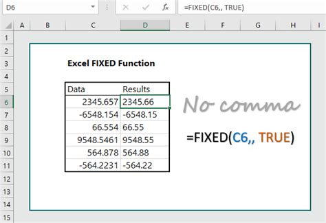 Excel FIXED Function 5 Practical Examples Wikitekkee