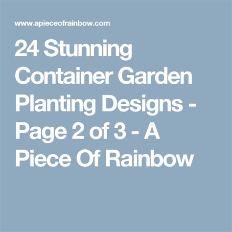 24 Stunning Container Garden Planting Designs Page 2 Of 3 A Piece