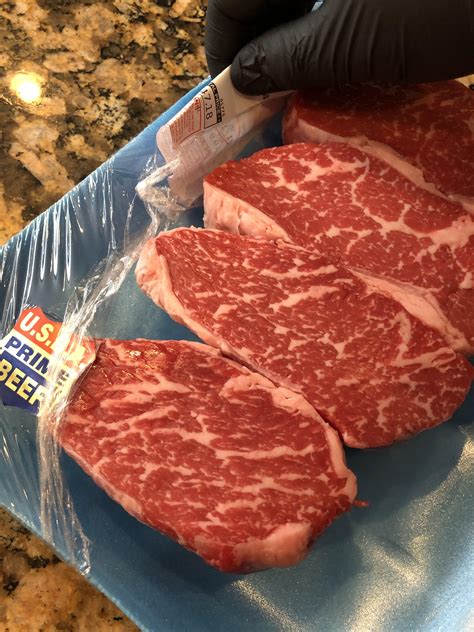 Ridiculously Nice Marbling On These Costco Ribeye Filets R Steak
