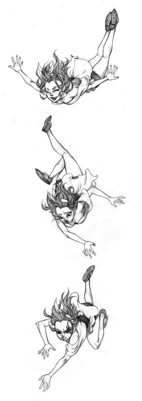 Poses Falling Drawing