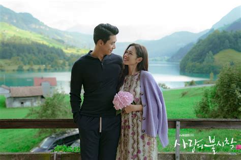 Crash Landing On You Shares Sweet Behind The Scenes Couple Shots Of