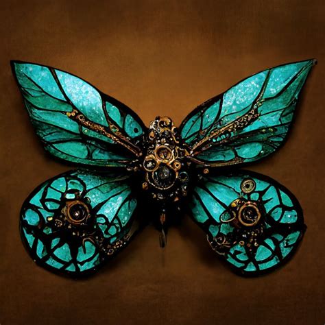 Steampunk Butterfly Copper And Teal Fotomancer Digital Art By Kira