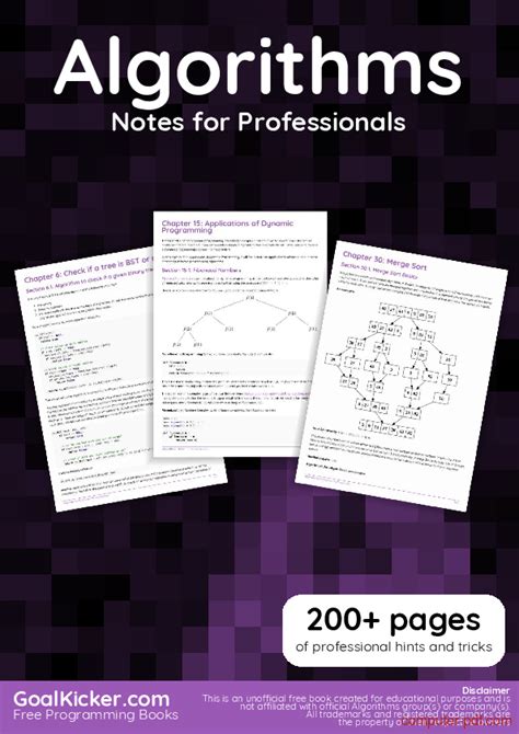 [pdf] algorithms notes for professionals book free tutorial for beginners