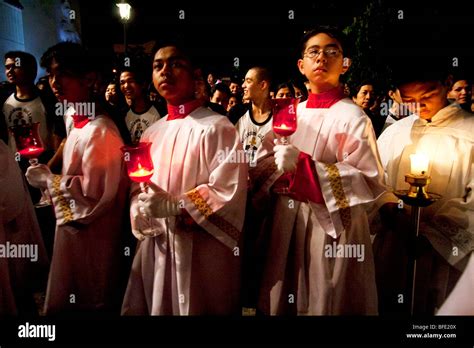 Procession Of The Our Lady Of The Holy Rosary During The La Naval