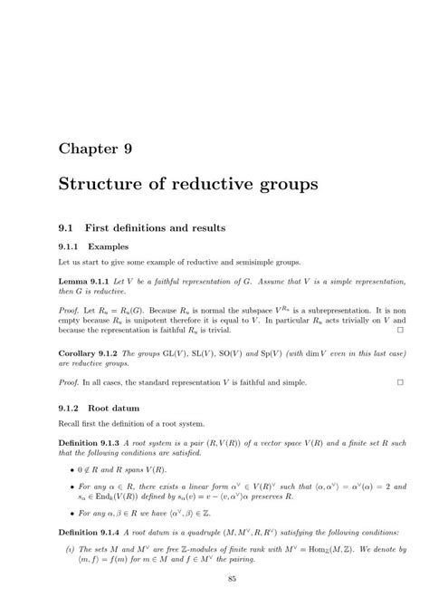 structure of reductive groups docslib