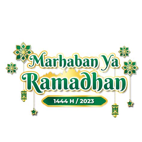 Greeting Card Marhaban Ya Ramadhan Year H With Lmosque And