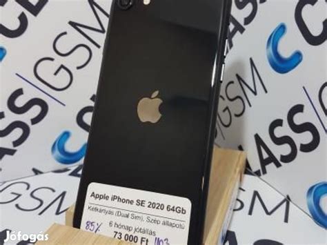38 Eladó Apple iPhone SE 2020 64Gb VII kerület Mobiltelefon Jófogás
