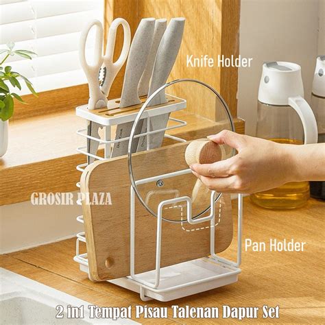 Jual Knife Holder Rak Pisau Tempat Penyimpanan Pisau Dapur Tempat
