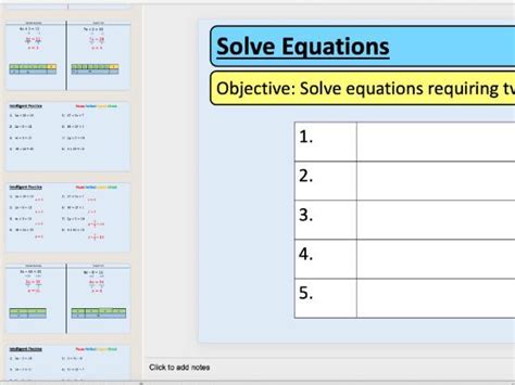 solve equations two step with bar model teaching resources