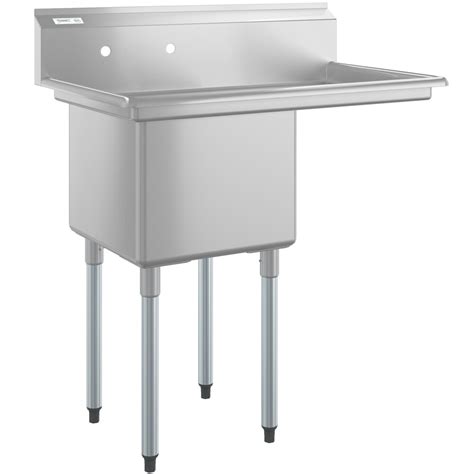 Regency 38 1 2 16 Gauge Stainless Steel One Compartment Commercial