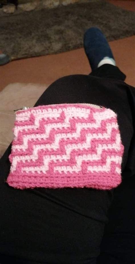 Apache Tears Mosaic Crochet Purse Designed By Tinna Thorudottir