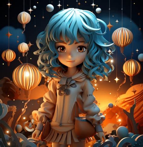 Chica De Dibujos Animados Foto Premium