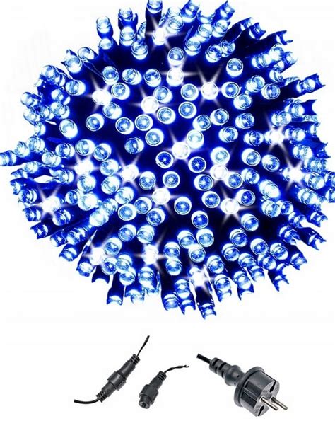 LAMPKI CHOINKOWE 1000 LED ZEWNĘTRZNE NIEBIESKIE FLASH STAŁE L 161 2B