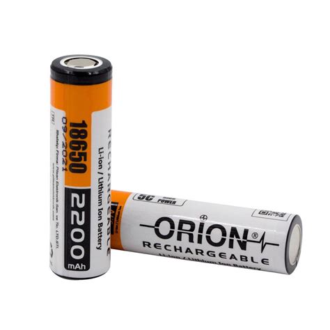 Orion 18650 3 7V 2200mAh Şarj Edilebilir Li ion Pil
