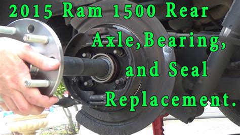 Ram Rear Axle Seal And Bearing Replacement Youtube