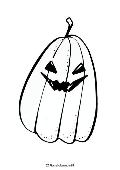 60 Disegni Di Zucche Di Halloween Da Colorare PianetaBambini It