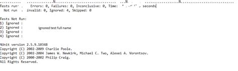 How To Write Line The Passed Unit Tests Name On Output Windows Issue