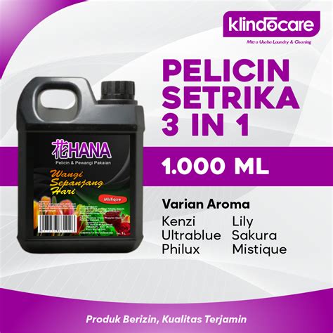 Jual PELICIN DAN PEWANGI PAKAIAN 3 IN 1 SETRIKA 1 LITER PREMIUM