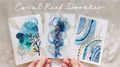 Easy Coral Watercolor Doodles YouTube