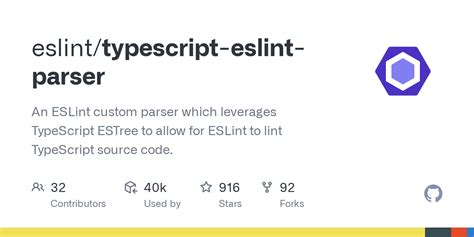 github eslint typescript eslint parser an eslint custom parser which leverages typescript