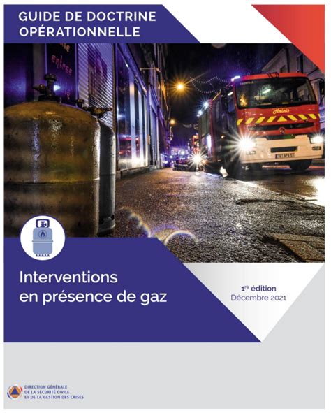 PNRS Guide de doctrine opérationnelle interventions en présence de gaz