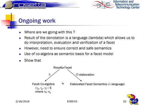 defining a formal semantics for the rosetta specification language ppt download