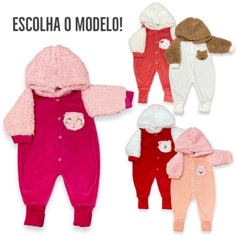 Macac O Beb Menina De Frio Capuz Pel Cia Urso Plush Inverno Loja