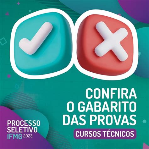 GABARITO Processo Seletivo Vestibular IFMG 2023 Instituto Federal De