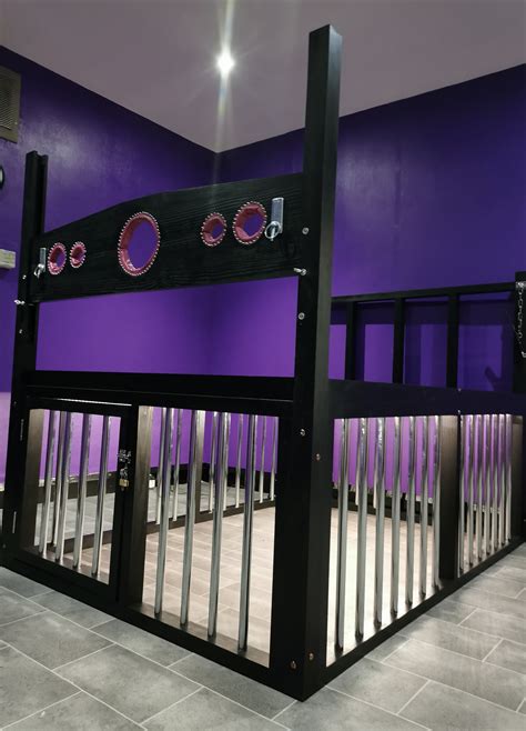 Bondage Bed With Cage And Light Bedroom Fetish Bed Fetish Toys Bondage Furniture Bdsm Room For