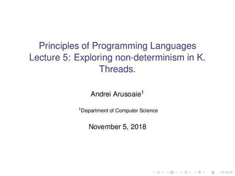 pdf principles of programming languages lecture 5 exploring arusoaie andrei lectures plp