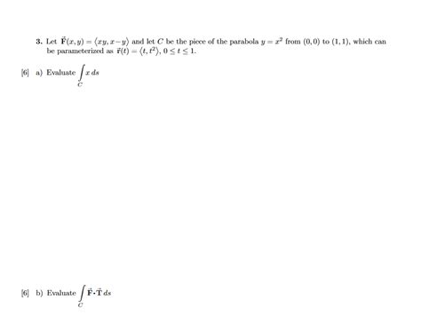 solved 3 let f x y xy x−y and let c be the piece of the