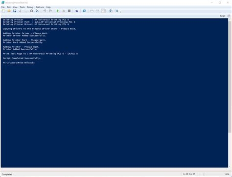 mike wilcock powershell printer driver installation it professional high peak uk
