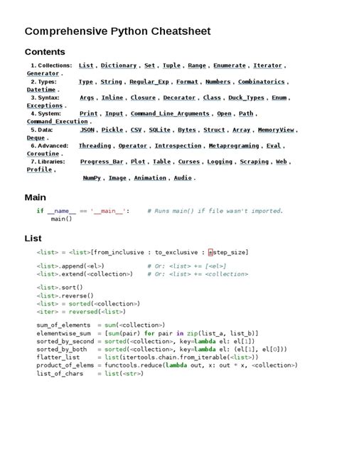comprehensive python cheatsheet pdf regular expression computer programming