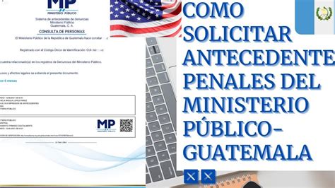 Cómo solicitar un certificado de antecedentes penales en Guatemala