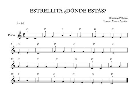 Estrellita D Nde Est S Arr Mateo Aguilar By Mateo Aguilar Sheet