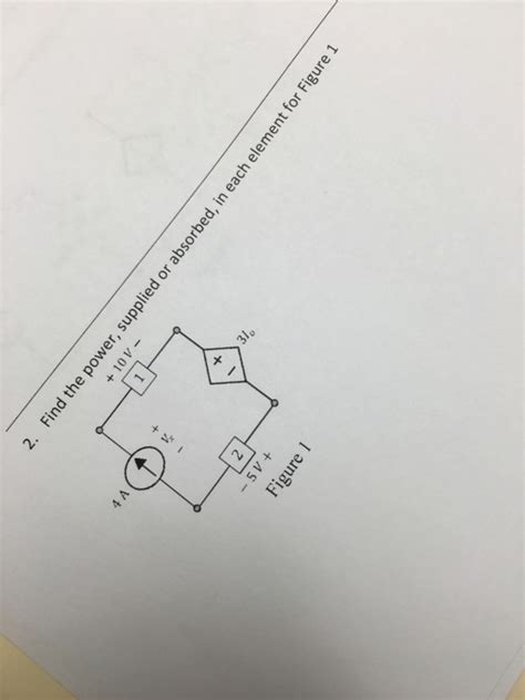 Solved Find The Power Supplied Or Absorbed In Each For Chegg