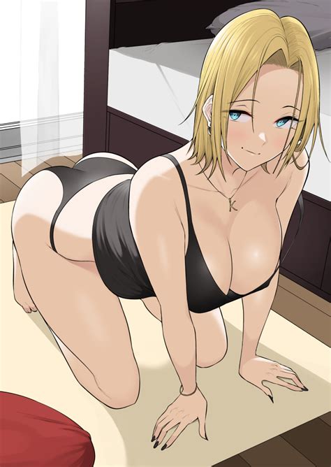 Rule 34 1girls Ass Barefoot Bed Bedroom Big Breast Blonde Hair Bracelet Cleavage Crawling