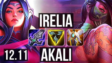 IRELIA Vs AKALI MID 2 6M Mastery 6 Solo Kills 1000 Games