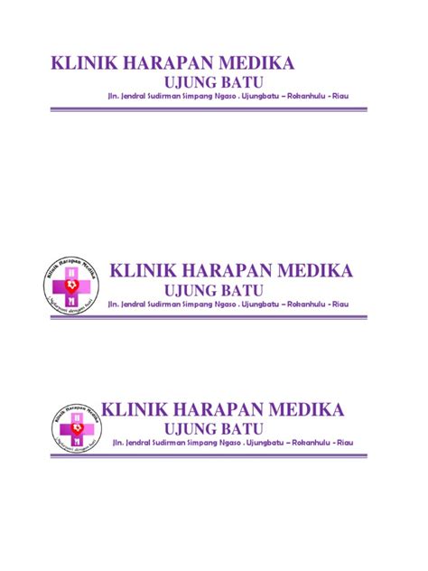 Detail Contoh Kop Surat Klinik Koleksi Nomer