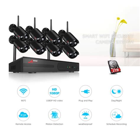 Anran K Wj Nb P Ch Kit Nvr Hd H C Mera Ip Sem Fio Sistema