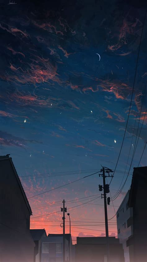 Share More Than Anime Sky Wallpaper Best In Coedo Vn