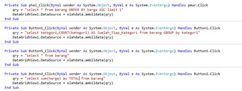 muhammad fahmi membuat program terhubung database visual basic