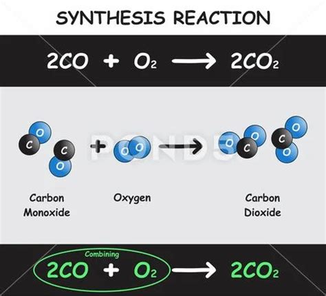 Synthesis Reaction Infographic Diagram For Chemistry Science Education