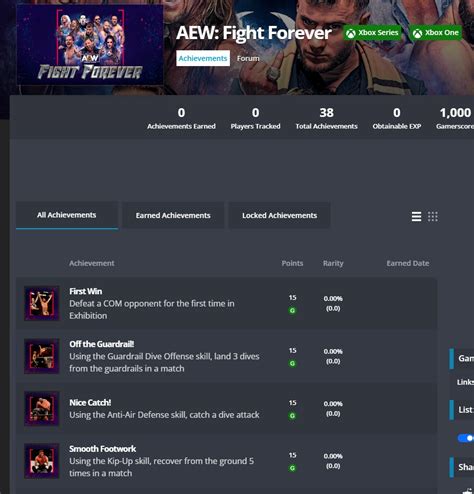 Wario64 On Twitter AEW Fight Forever Achievement List Is Up Https