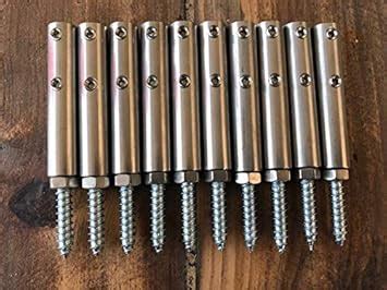 Lot de 10 tendeurs de câble inox 316 diamètre 3 4 5 mm fixation bois