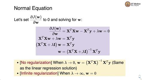 overfitting and regularization youtube