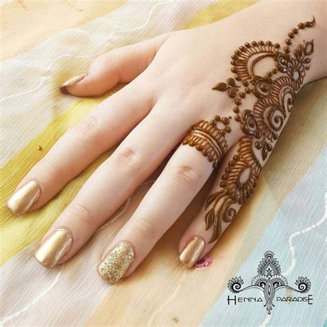 One Finger Mehndi Designs 50 K4 Fashion