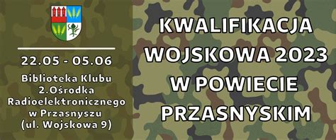 Powiat Przasnyski Kwalifikacja Wojskowa 2023 W Powiecie Przasnyskim