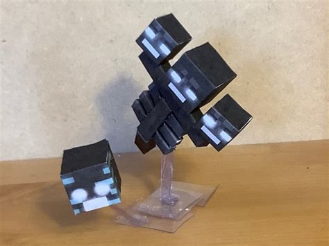Pixel Papercraft Minecraft Wither