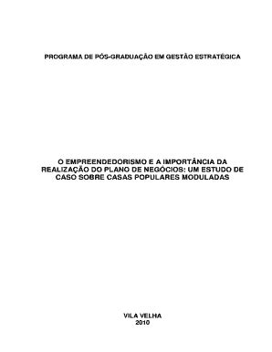 Fillable Online Fucape PROGRAMA DE PS GRADUAO EM GESTO ESTRATGICA Fax